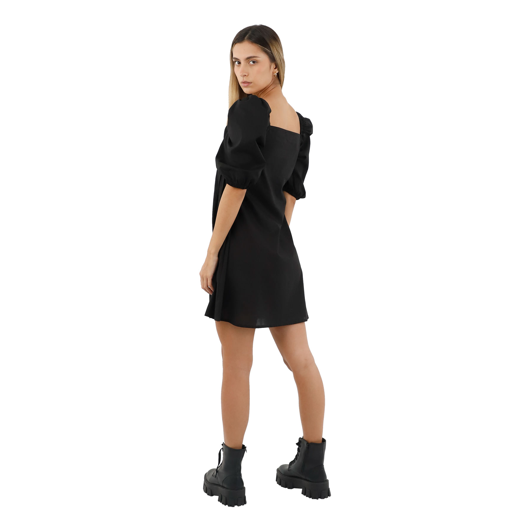 Vestido Corto Negro para mujer Sunrise